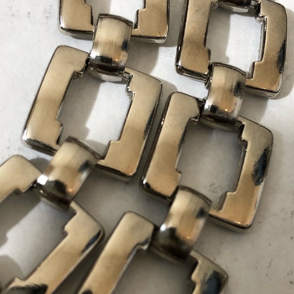 Accessories | Square Chain Silver Belt | Poshmark